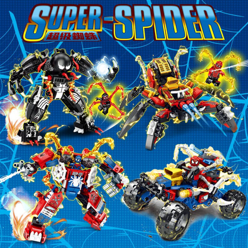 Venom Robot Marvel Avengers Model Spiderman Robot Spiderman Car Toys ...