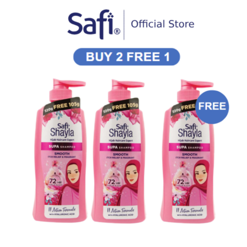 [Buy 2 Free 1] Safi Shayla Supa Smooth & Fragrant Shampoo (625g ...
