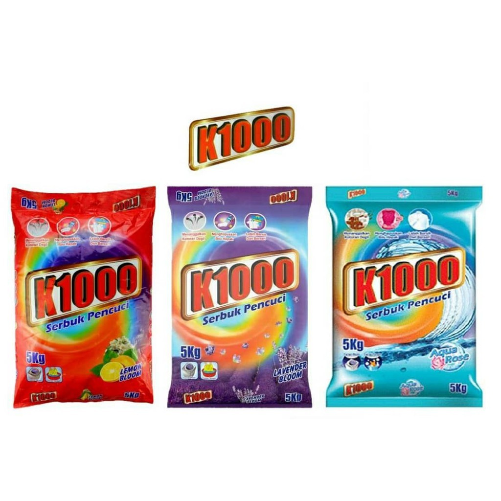 Sabun K 1000 5kg detergent (lemon/lavender/rose) | Shopee Malaysia