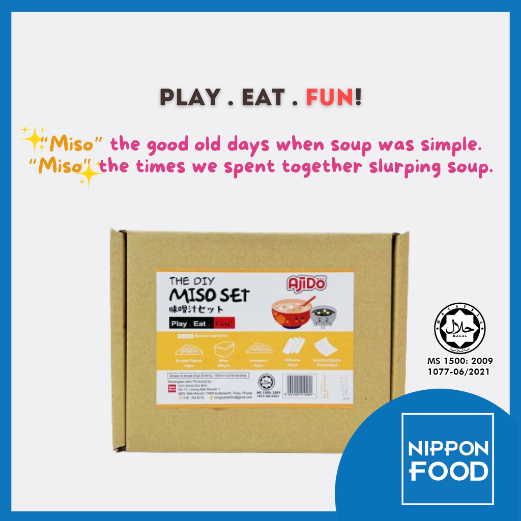 [HALAL] 4 in 1 AjiDo Miso Soup Set for 12 Servings / Set Miso Sup Jepun ...