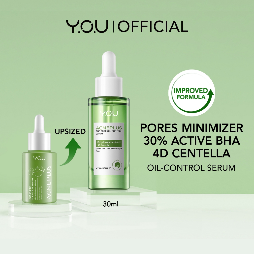 [UPGRADED] YOU AcnePlus Fine Pore Oil Control Serum with 4D Centella ...