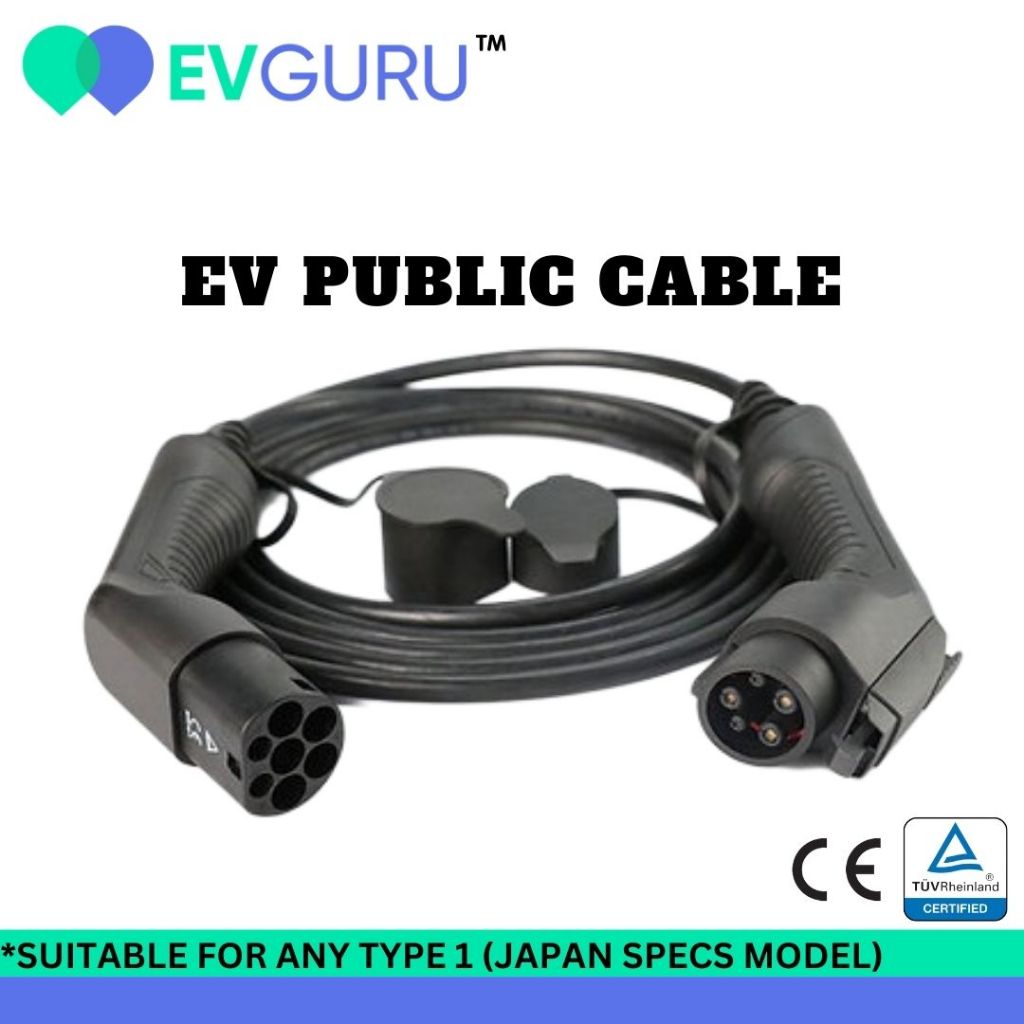 (Pre-order!!!) EV Charging Cable (7kW | Type 2 -Type 1 | 32A | SINGLE ...