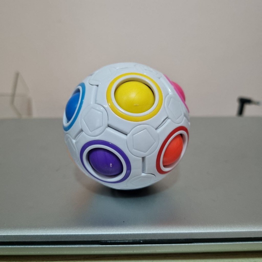 fidget toy magic rainbow ball cube puzzle preloved toy | Shopee Malaysia