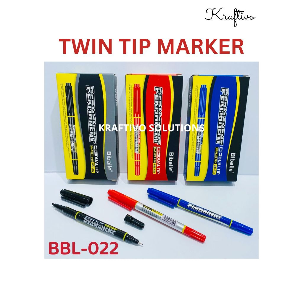 [ ARISTON/BIBAILE ] TWIN TIP PERMANENT MARKER/ CD MARKER / METAL ...