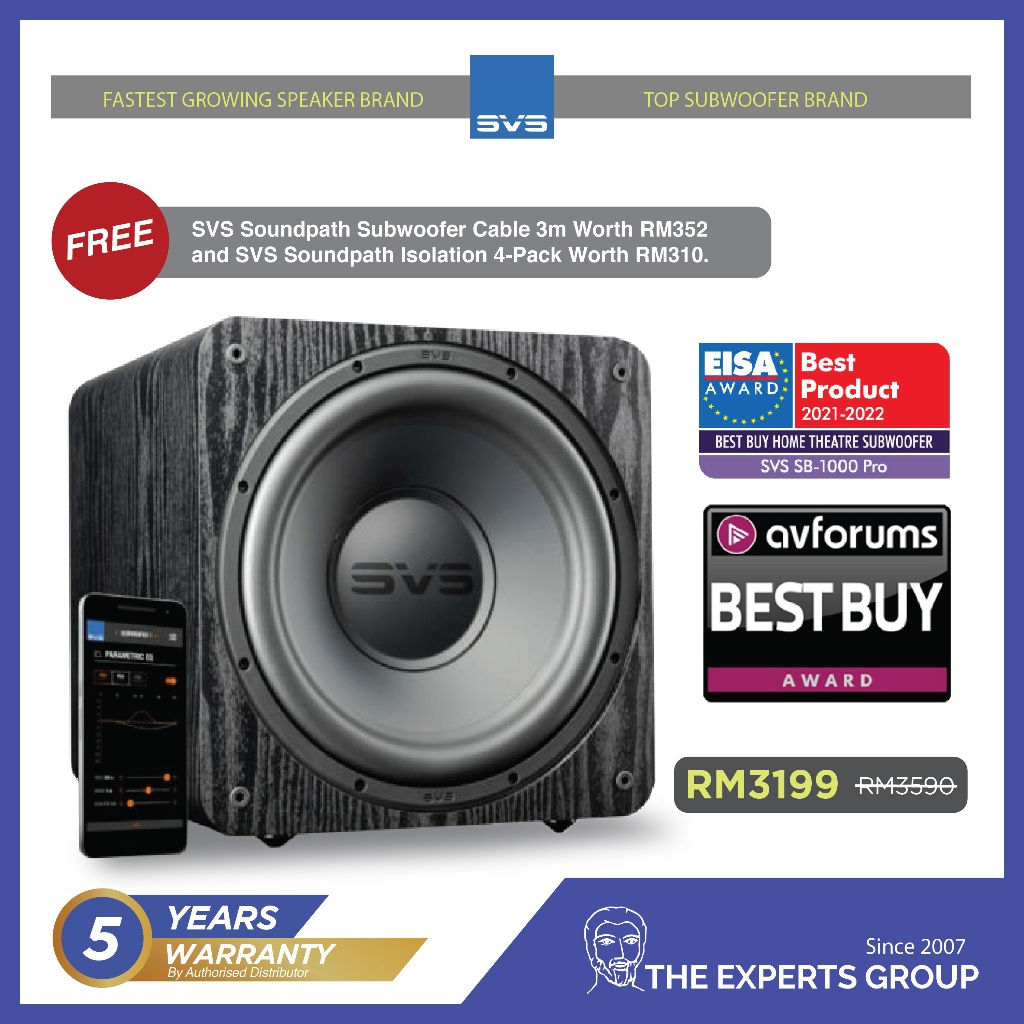 [Free Cable & More] SVS SB-1000 SB1000 Pro Subwoofer 12 Inch Driver ...
