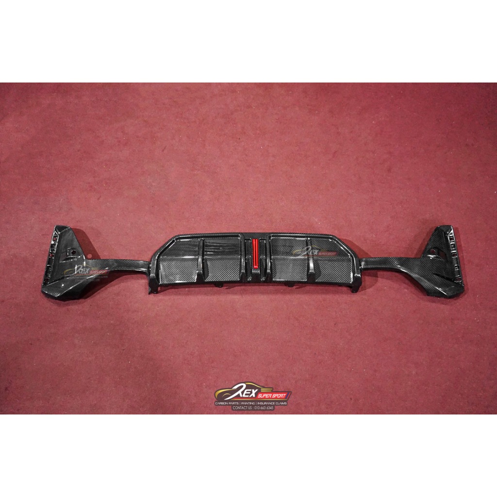 BMW 3 Series G20 LCI Rear Diffuser TAKD Dry Carbon Fiber 320i 330i 330e ...
