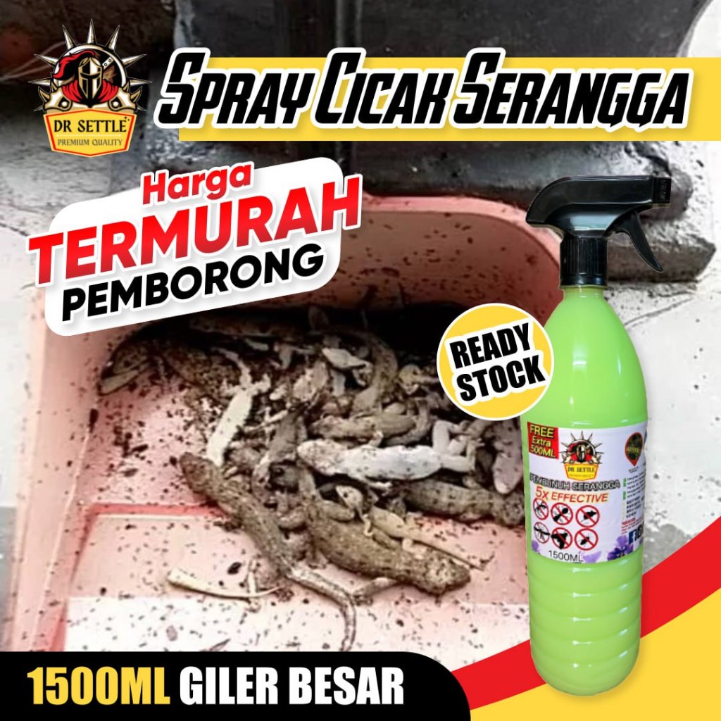 Harga Kilang Spray Serangga dan Cicak 1500ml Insect and Lizard ...