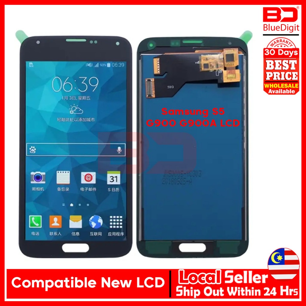 Samsung Galaxy S5 G900 G900A G900M G900F G900T G900FD i9600 OLED LCD With Touch Screen Digitizer ...