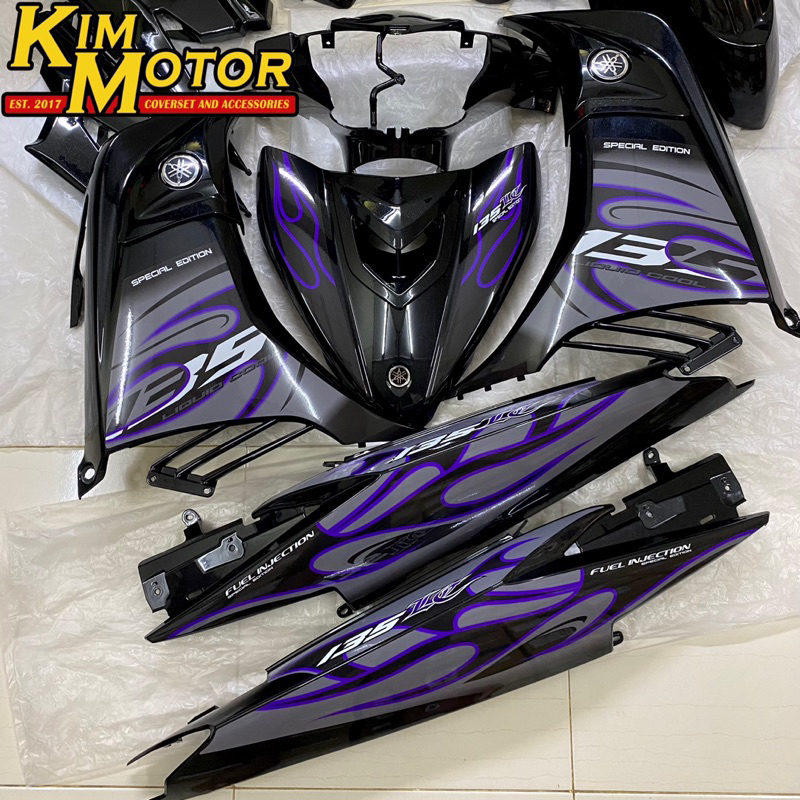 COVERSET LC135 V6 V7 ORIGINAL VELOZI JFORCE JACK METALLIC BLACK FIRE ...