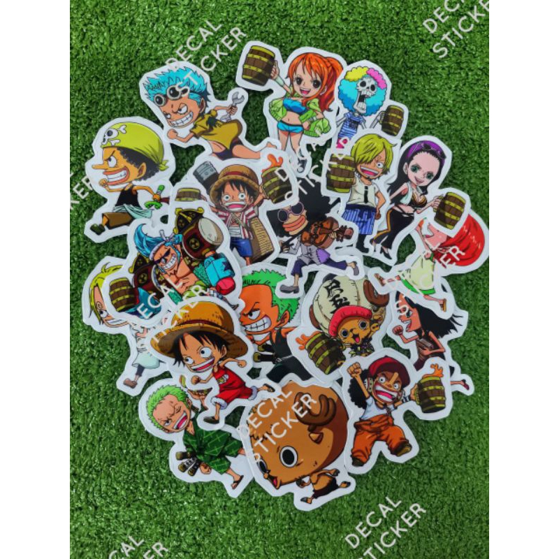 Sticker One Pieice Running Car Windows Anime Motorcycle Sticker Luffy Zoro Shopee Malaysia