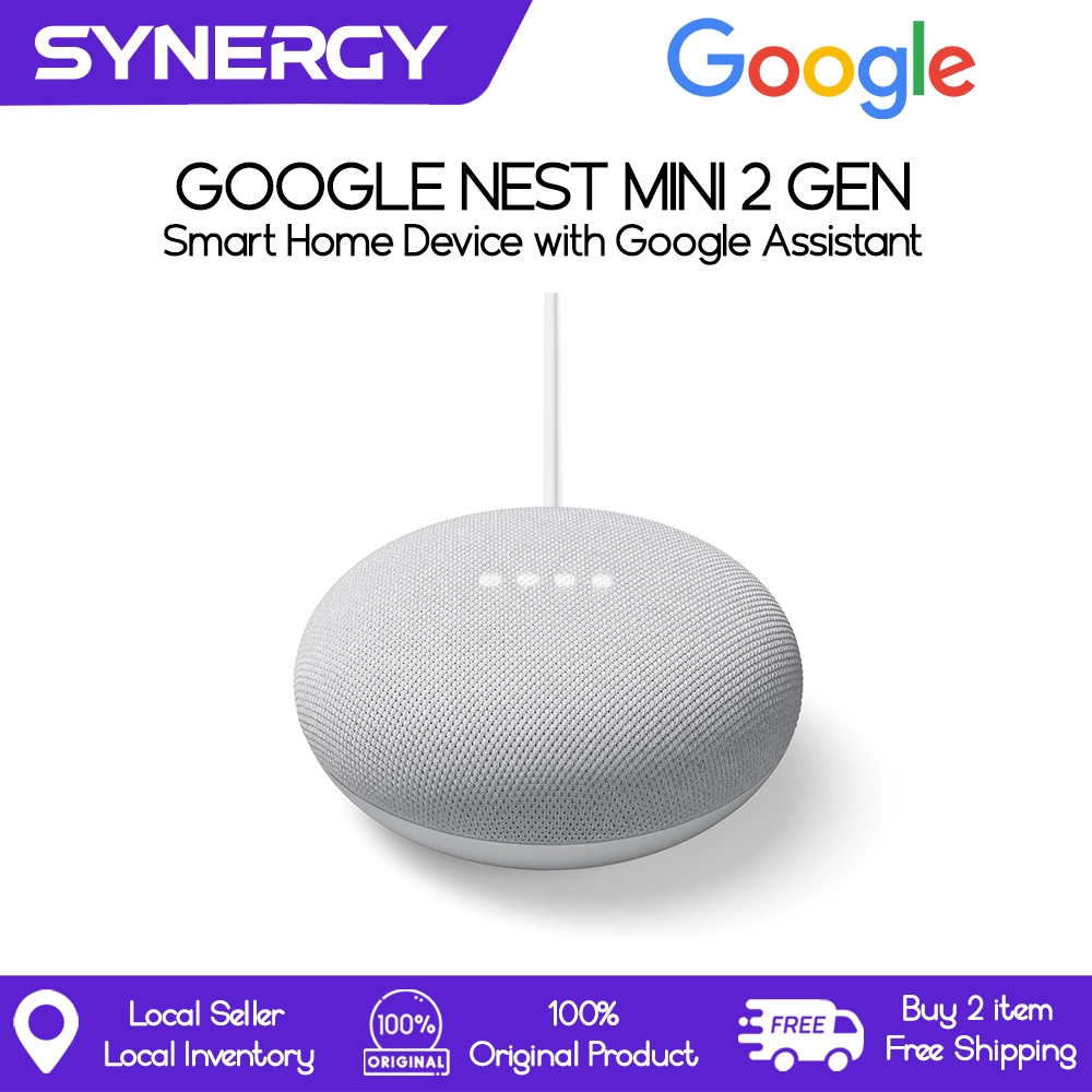 Google Nest Mini 2nd Gen Smart Home Device with Google Assistant, US ...