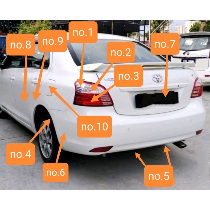 toyota vios ncp 93 clip | Shopee Malaysia