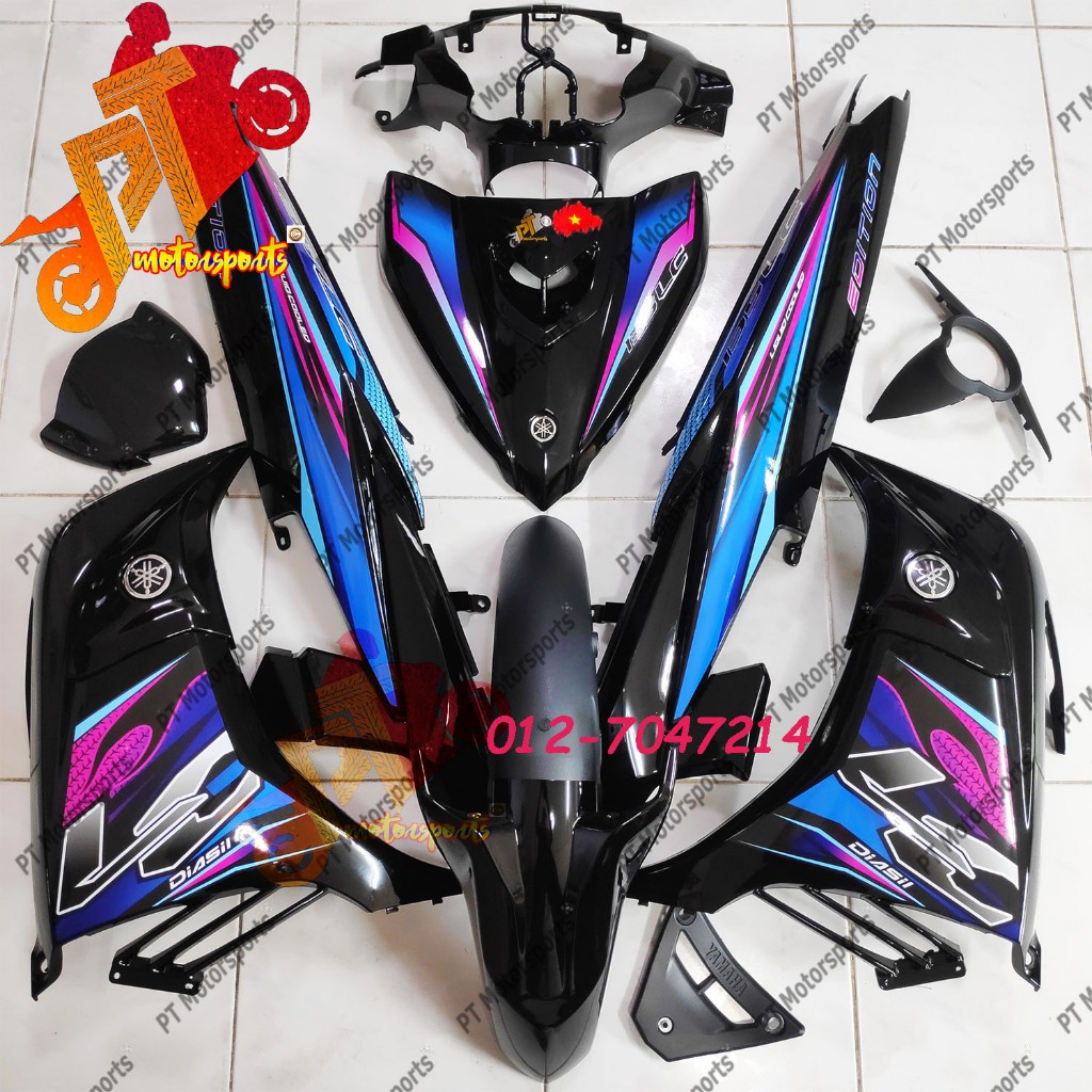 LC 135 Cover Set Black Rainbow Blue Red Purple Yellow LC Exciter ...