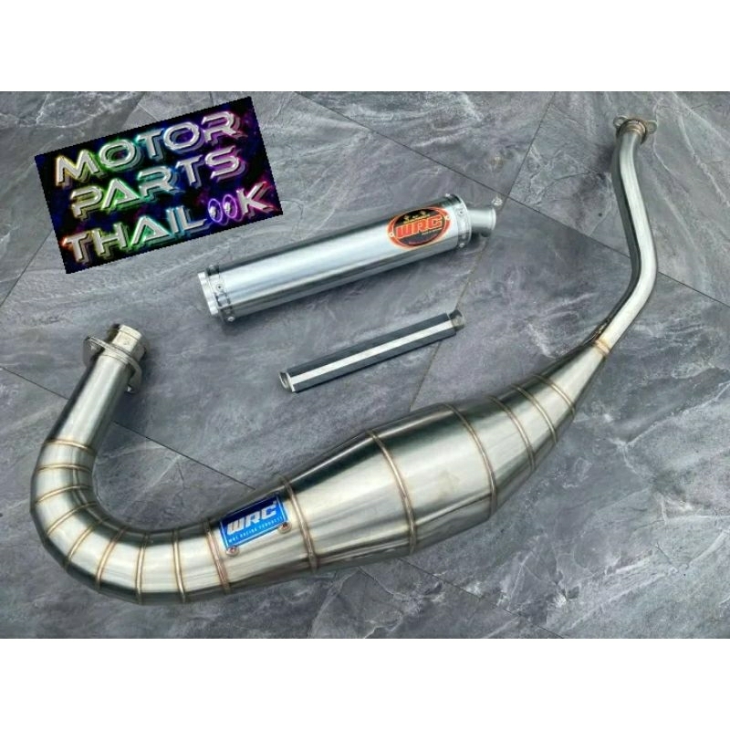 Exhaust Ekzos Kiri+Muffler Thailand🇹🇭💯% WRC Original💯% Kawasaki Victor ...