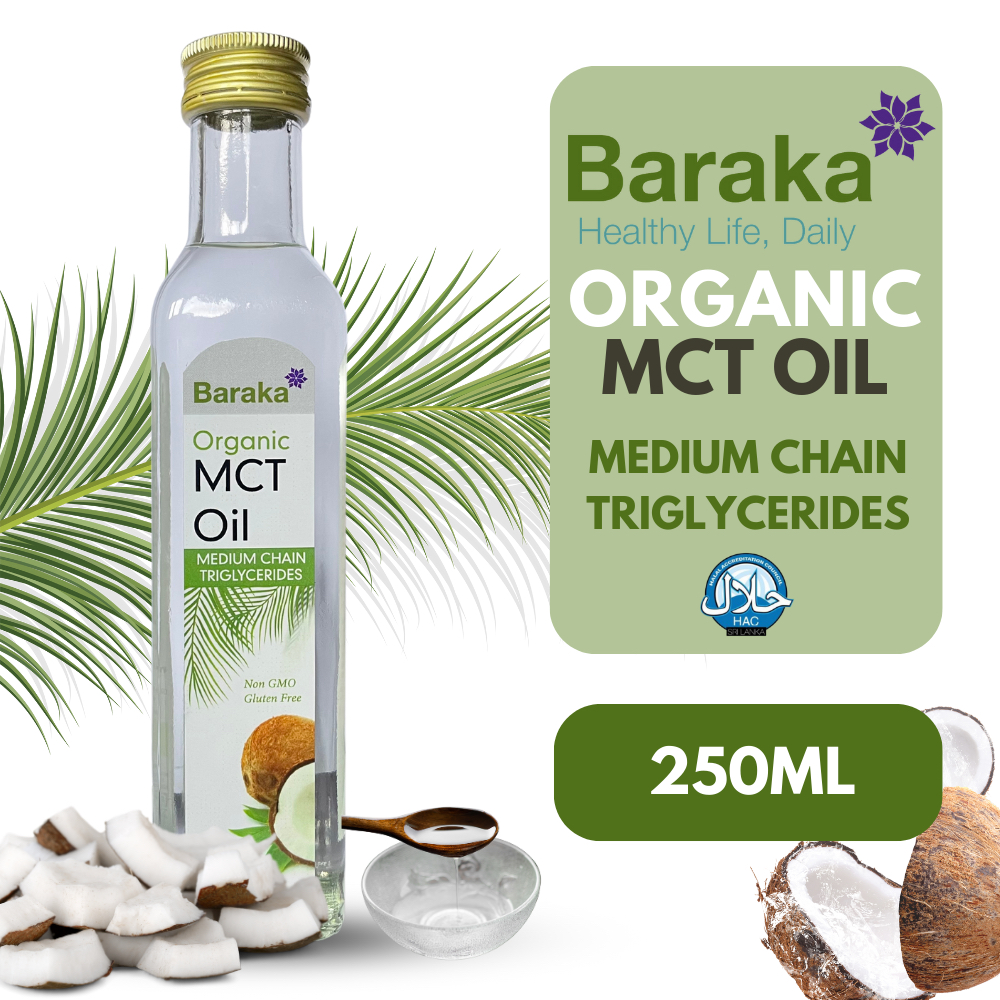BARAKA 100% ORGANIC MCT OIL - (250ML) - PURE, ORGANIC & NATURAL ...