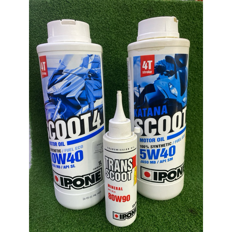 IPONE Scoot4 10w40 Katana Scooter 5w40 Semi Fully Synthetic Transcoot ...