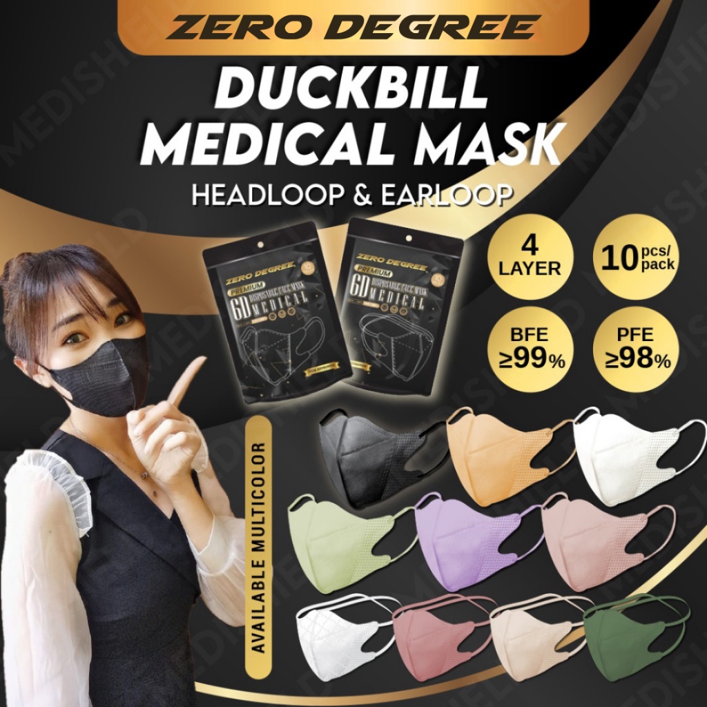 Mask Duckbill mask 3D Mask Disposable Face Mask Headloop Earloop ...