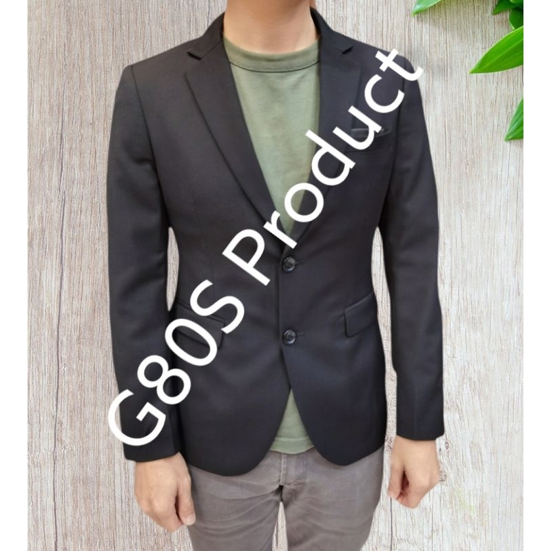 Blazer 2 button Slim Fit | Shopee Malaysia