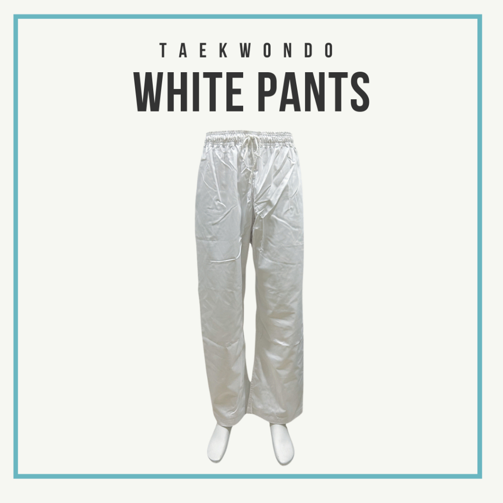 (Clearance) Taekwondo White Pants / Seluar Putih Taekwondo | Shopee ...