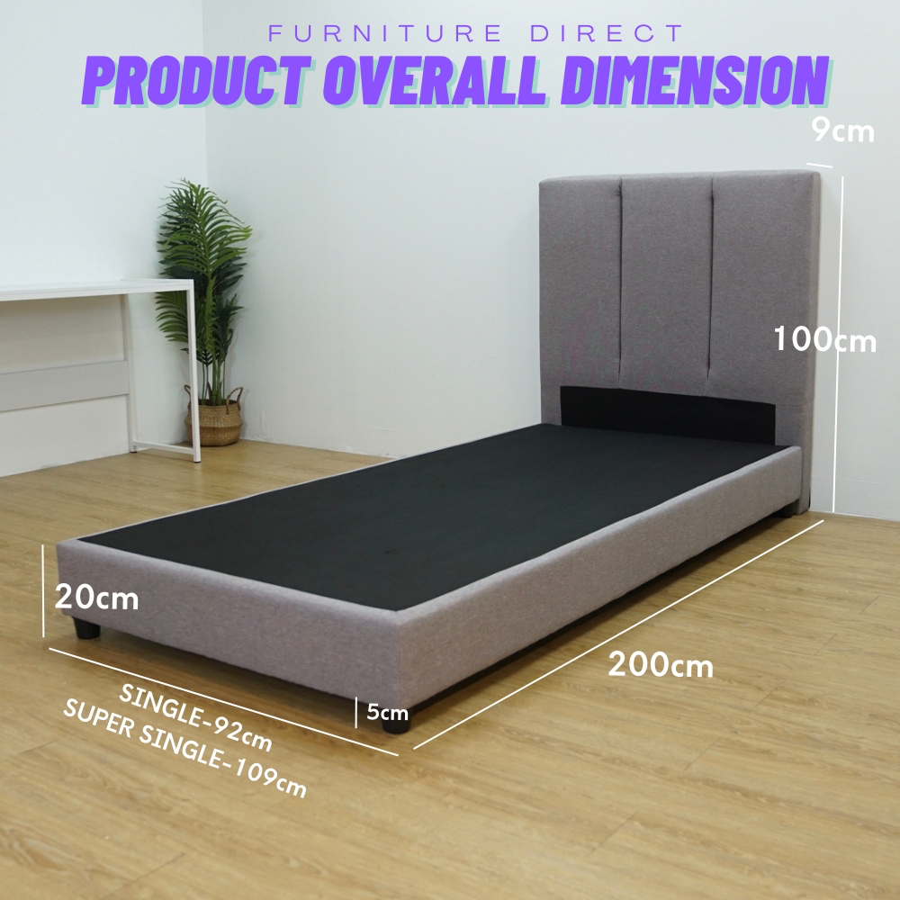 LOFT Living MANADO Single and Super single Divan Fabric Bed Frame Katie ...