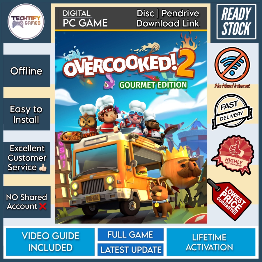 [PC Game] Overcooked 2 Gourmet Edition - Offline [Disc | Pendrive ...