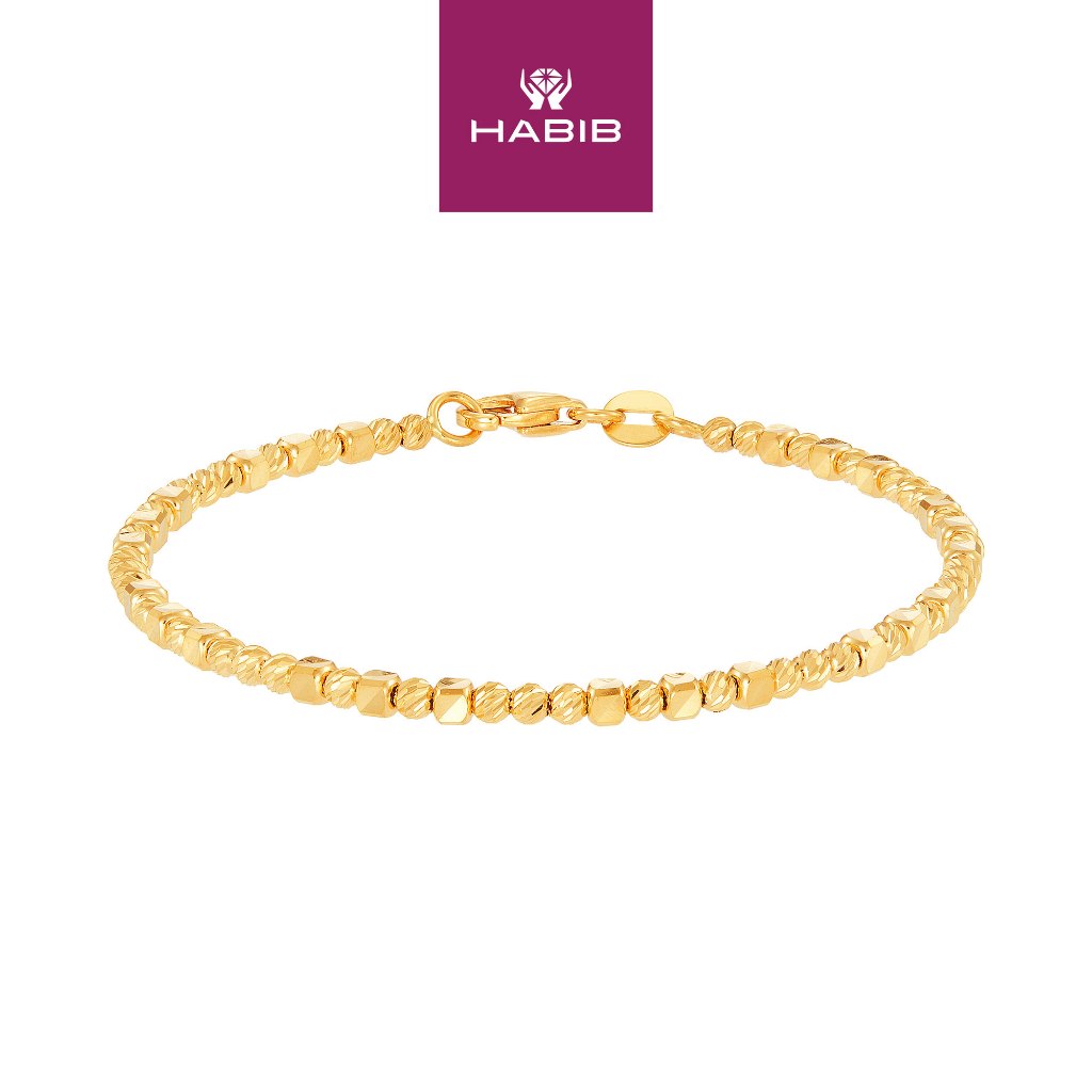 HABIB ZELIE | Oro Italia 916 Yellow Gold Bracelet GW3415 (22K Gold ...