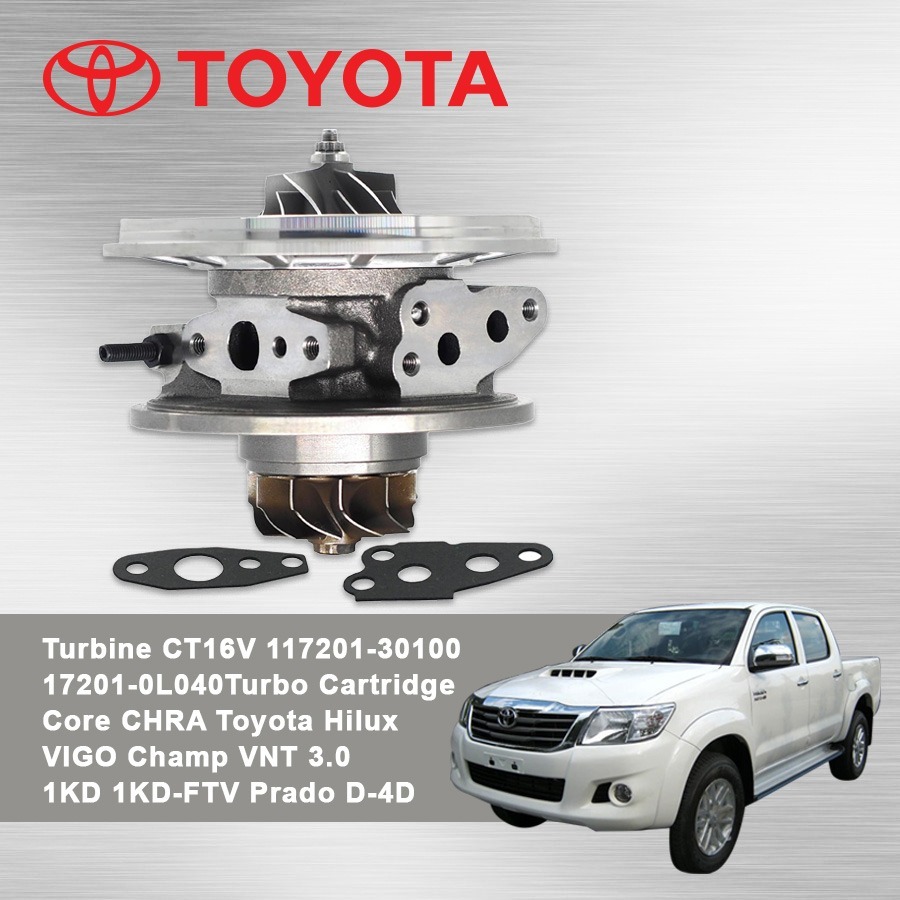 Turbine CT16V 17201-30100 17201-0L040 Turbo Cartridge Core CHRA Toyota ...