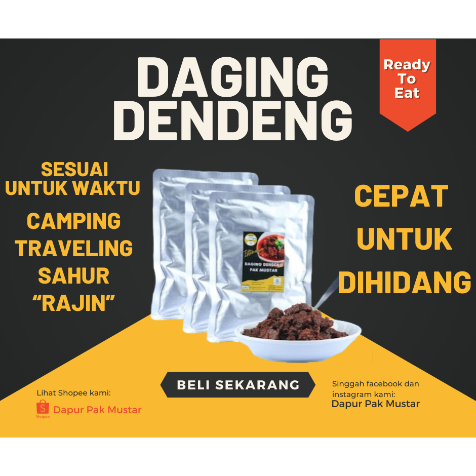 Daging Dendeng Pak Mustar (single pack) | Shopee Malaysia