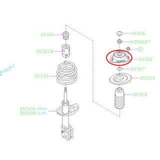Genuine Subaru Front Strut Mount 20320FG013 Forester XV Impreza WRX STI ...