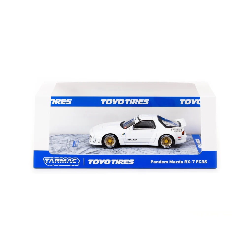 Tarmac Works 1/64 Pandem Mazda RX-7 FC3S - White TOYO Tires (HOBBY64) | Shopee Malaysia