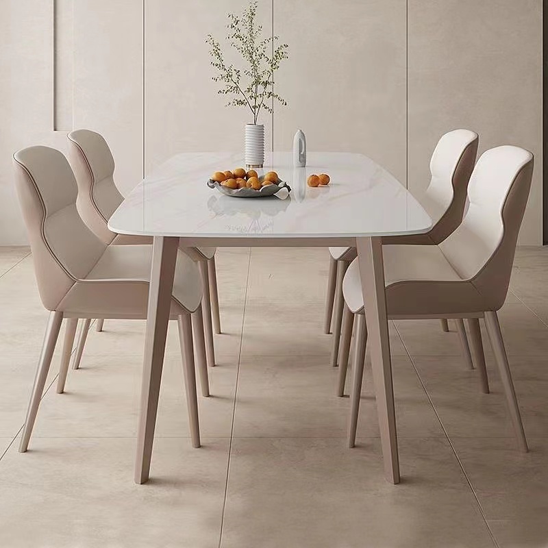 Italian Style Dining Table Set For 8 Seater Modern Minimalism Round ...