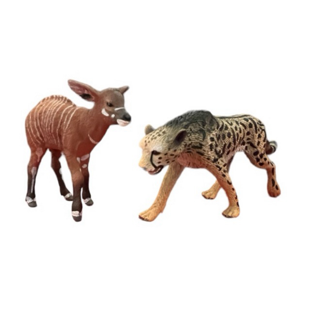 King Cheetah With Bongo Calf Figurines - Collecta | Shopee Malaysia