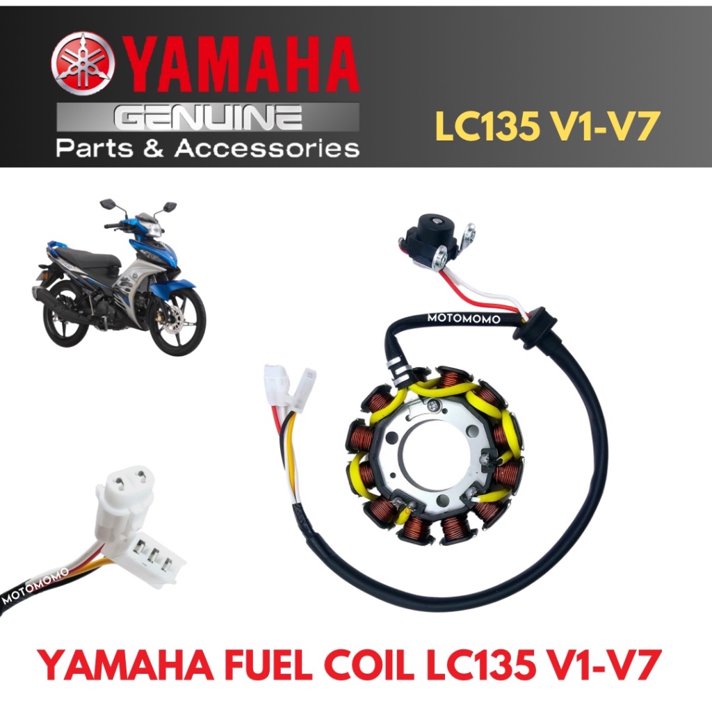 YAMAHA LC135 V1 V2 V3 V4 V5 V6 V7 FUEL COIL MAGNET COIL STARTER COIL 1ST LC135 5S LC4S COIL ...