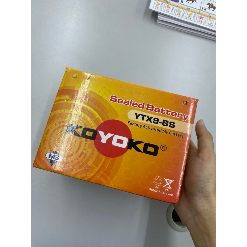 Koyoko Battery (YTX9-BS) | Shopee Malaysia