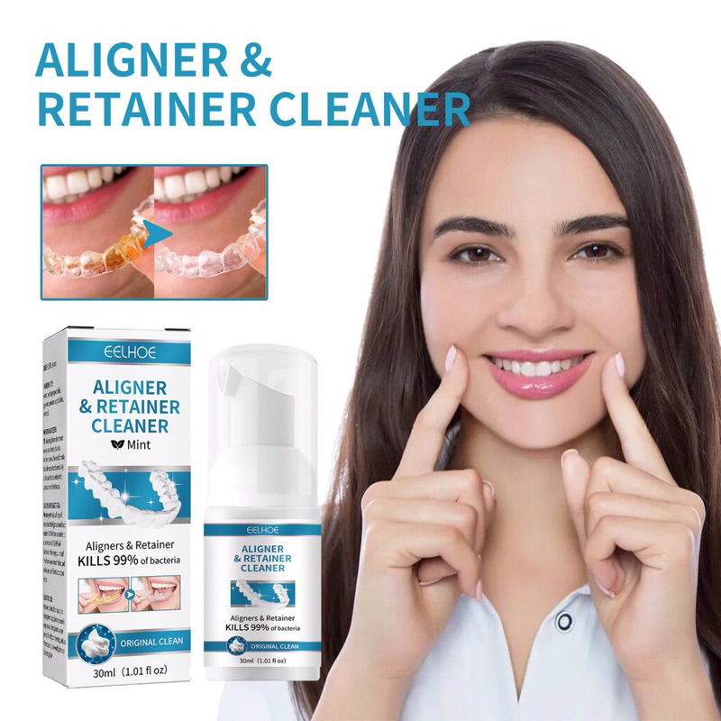 EELHOE ALIGNER & RETAINER CLEANER PENCUCI RETAINER GIGI MEMBERSIH ...