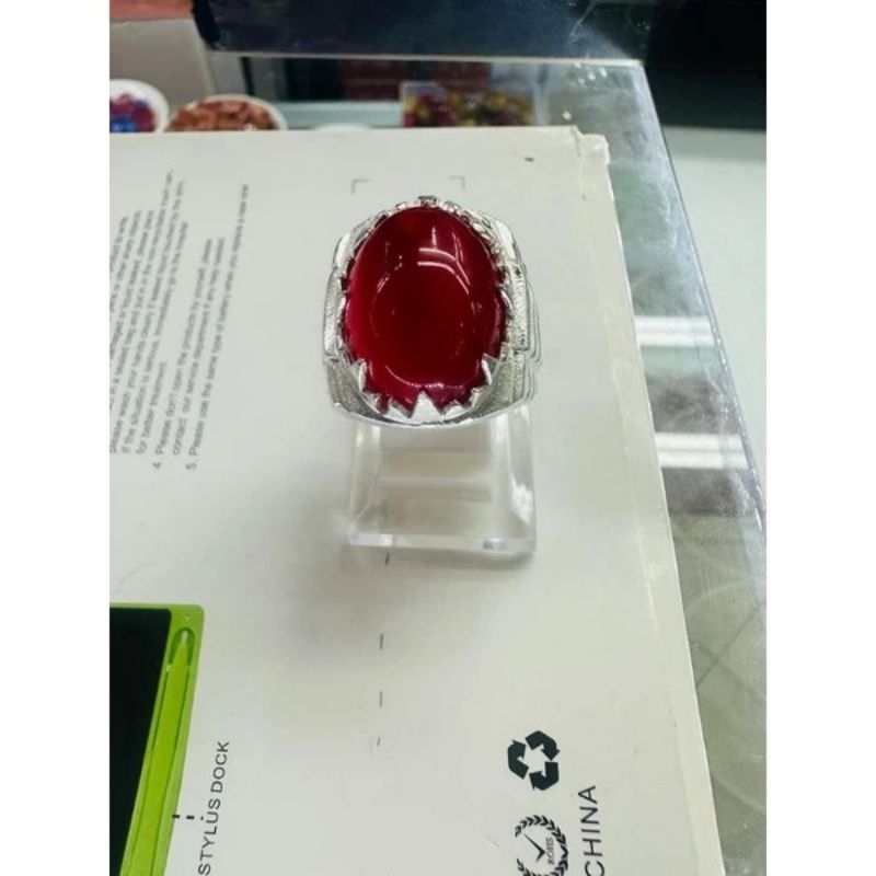 Cincin Batu Merah DELIMA Asli | Shopee Malaysia