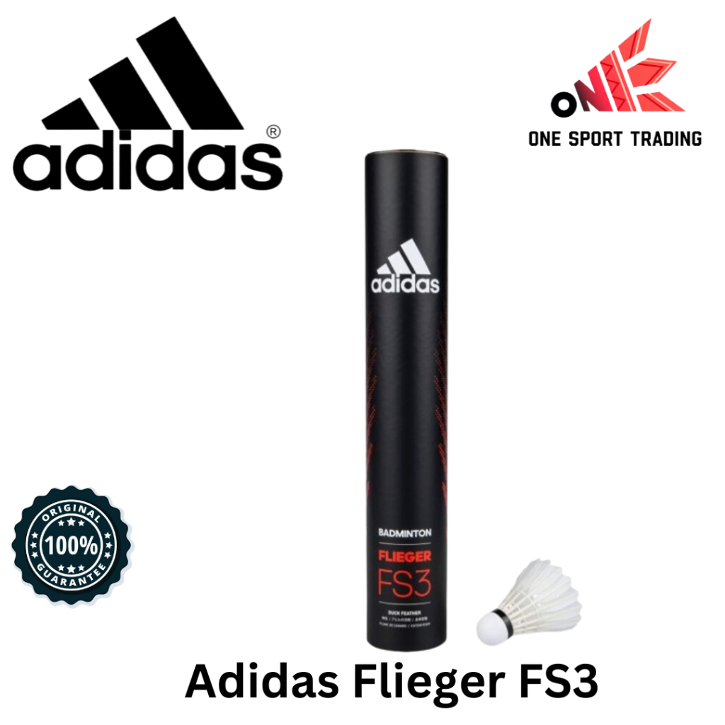 (Ready Stock) ADIDAS SHUTTLECOCK FLIEGER FS3 / Adidas Bulu Tangkis ...