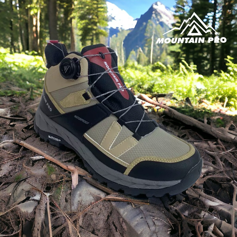 Mountain Pro Waterproof Hiking Boots With Michelin Sole | Shopee Malaysia