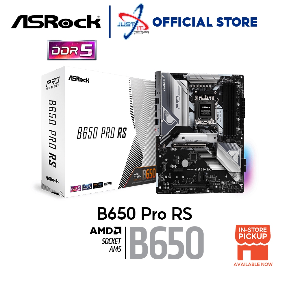 ASRock B650 Pro RS Motherboard R5 7500F/7600/7700/7800X3D/7900/7950X3D ...
