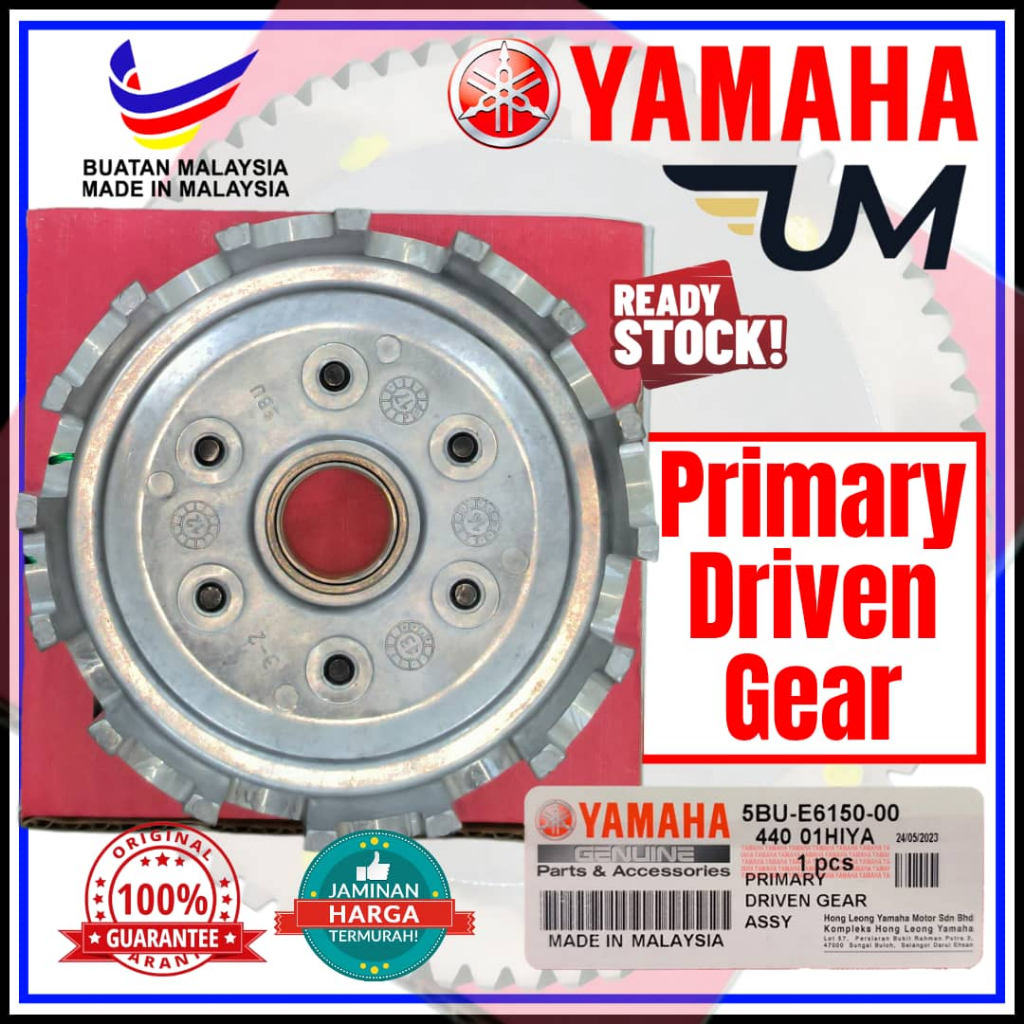 5BU-E6150-00 100% ORIGINAL YAMAHA Y125 PRIMARY DRIVEN GEAR 125Z 125ZR ...