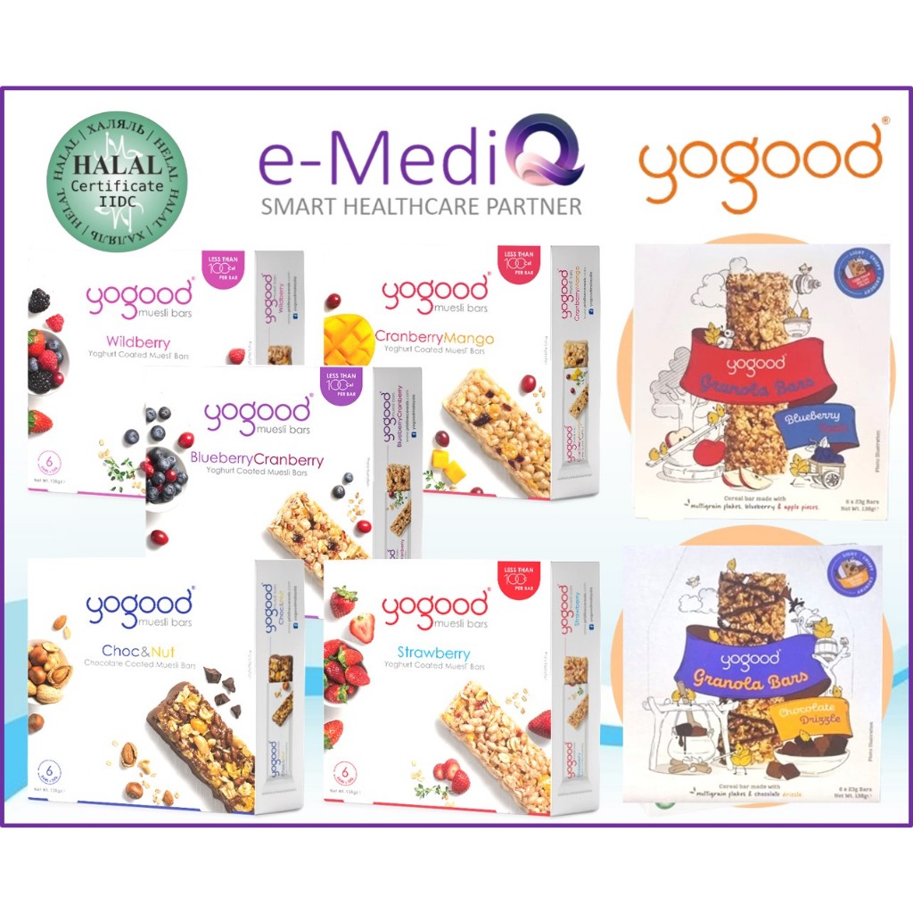 Yogood Muesli Bar/ Granola Bar (138g) [Breakfast/High Fibre/Cereal ...