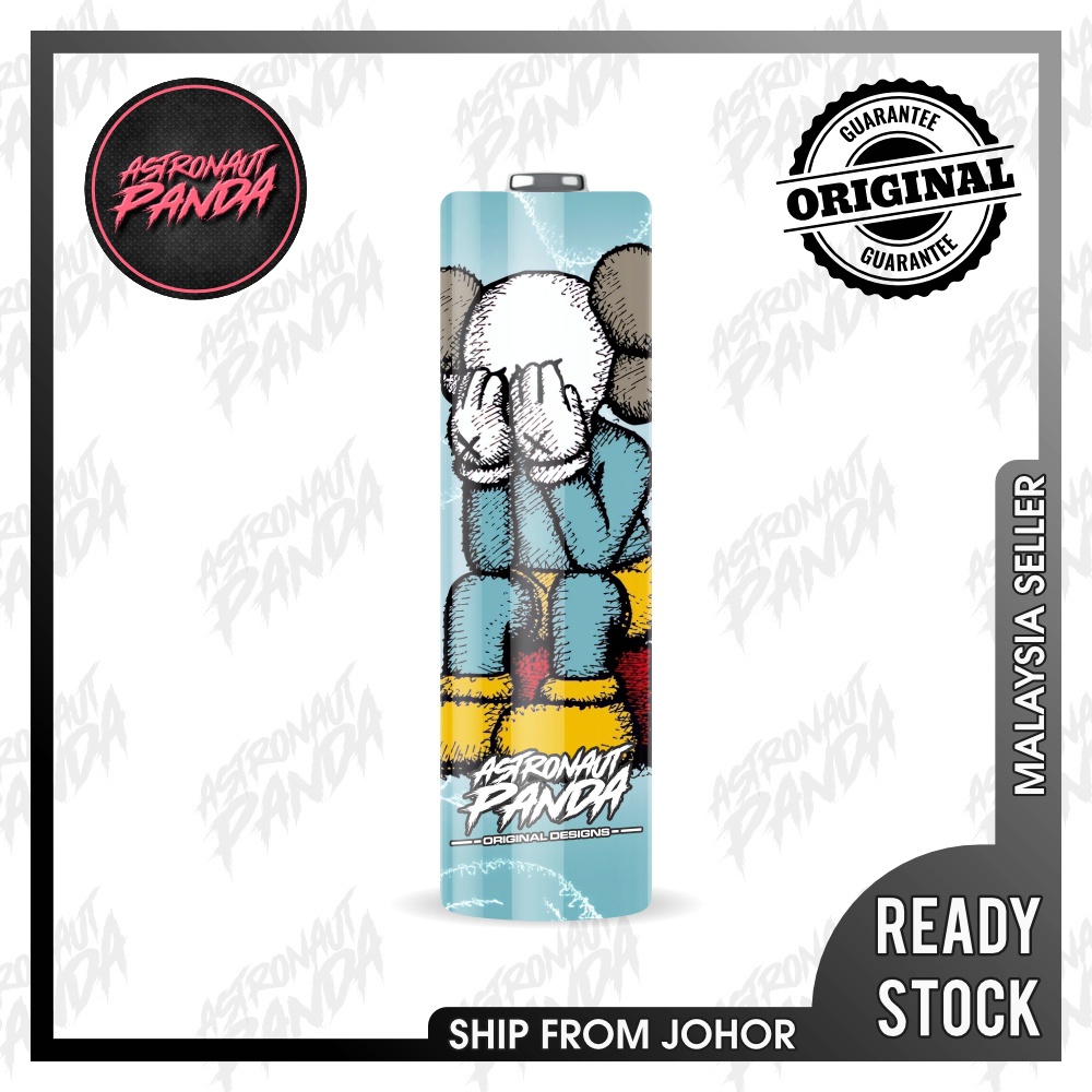 (Ready Stock) Supreme x Kaws Style 18650 Battery Wrap (Astronaut Panda ...