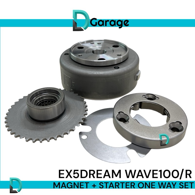 HONDA EX5 DREAM WAVE100 W100R ELEC MAGNET ASSY STARTER ONE WAY SET ...