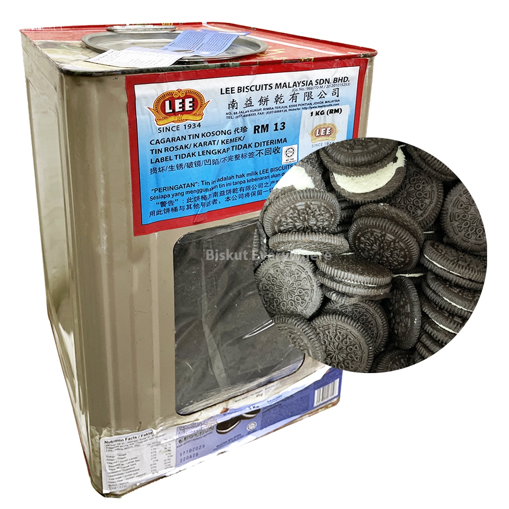 [BISKUT TIN] LEE BISCUIT OREO CHOCOBIS VANILLA CREAM 5KG BISKUT KRIM SUSU TRADITIONAL 1TIN HALAL ...