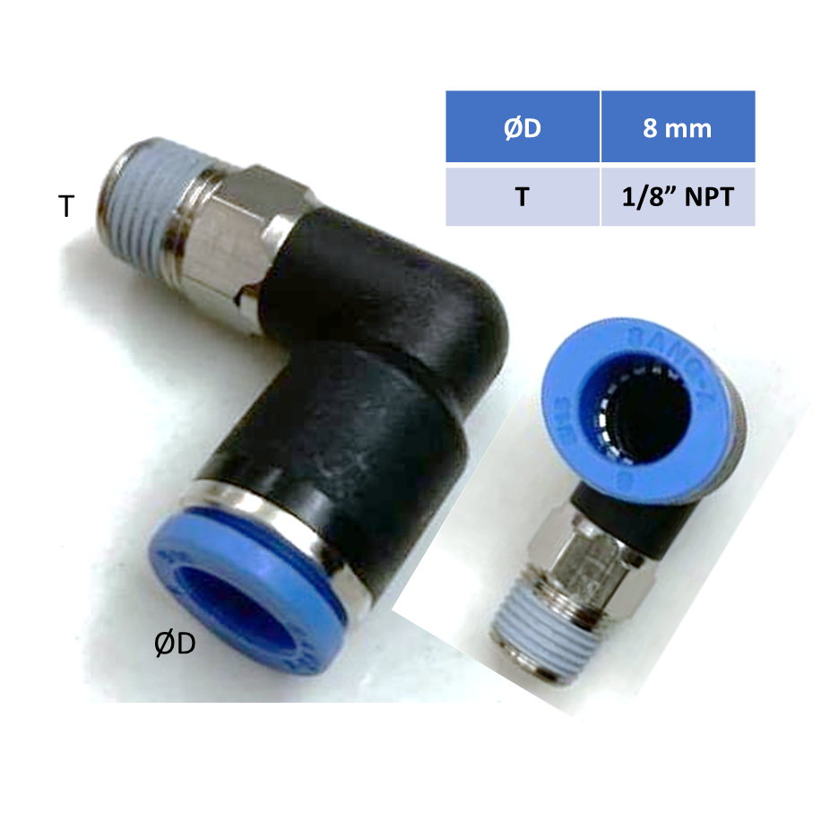 PL 8-01 Push In Pneumatic "L" Fitting (Sang-A) | Shopee Malaysia