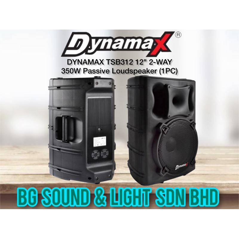 DYNAMAX TSB312 12" 2-WAY 350W Passive Loudspeaker ( PER UNIT ) | Shopee Malaysia
