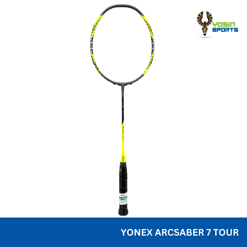 Yonex Arcsaber 7 Tour (4UG6) badminton racket + string and grip | Shopee Malaysia