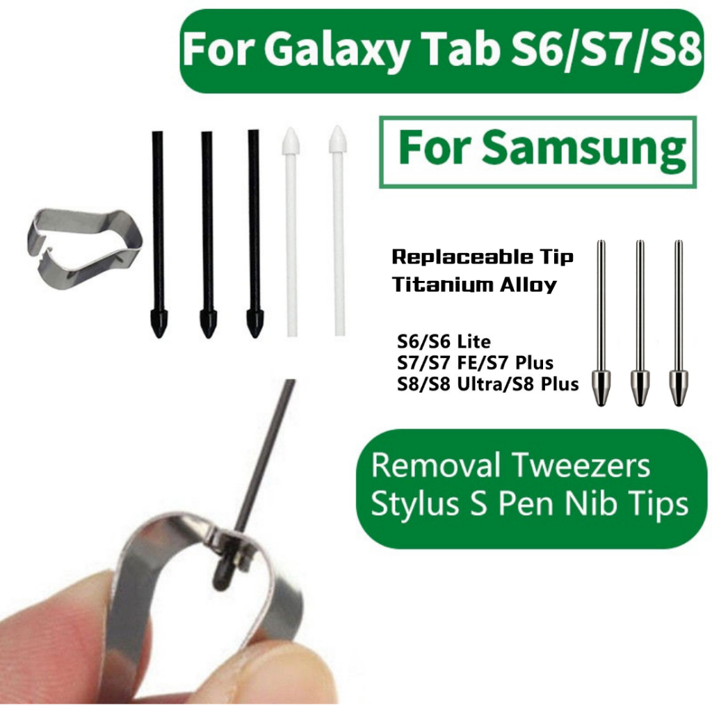 5pcs Soft Tips Nibs Stylus S Pen Tips For Samsung Galaxy Tab S9 S8 S7