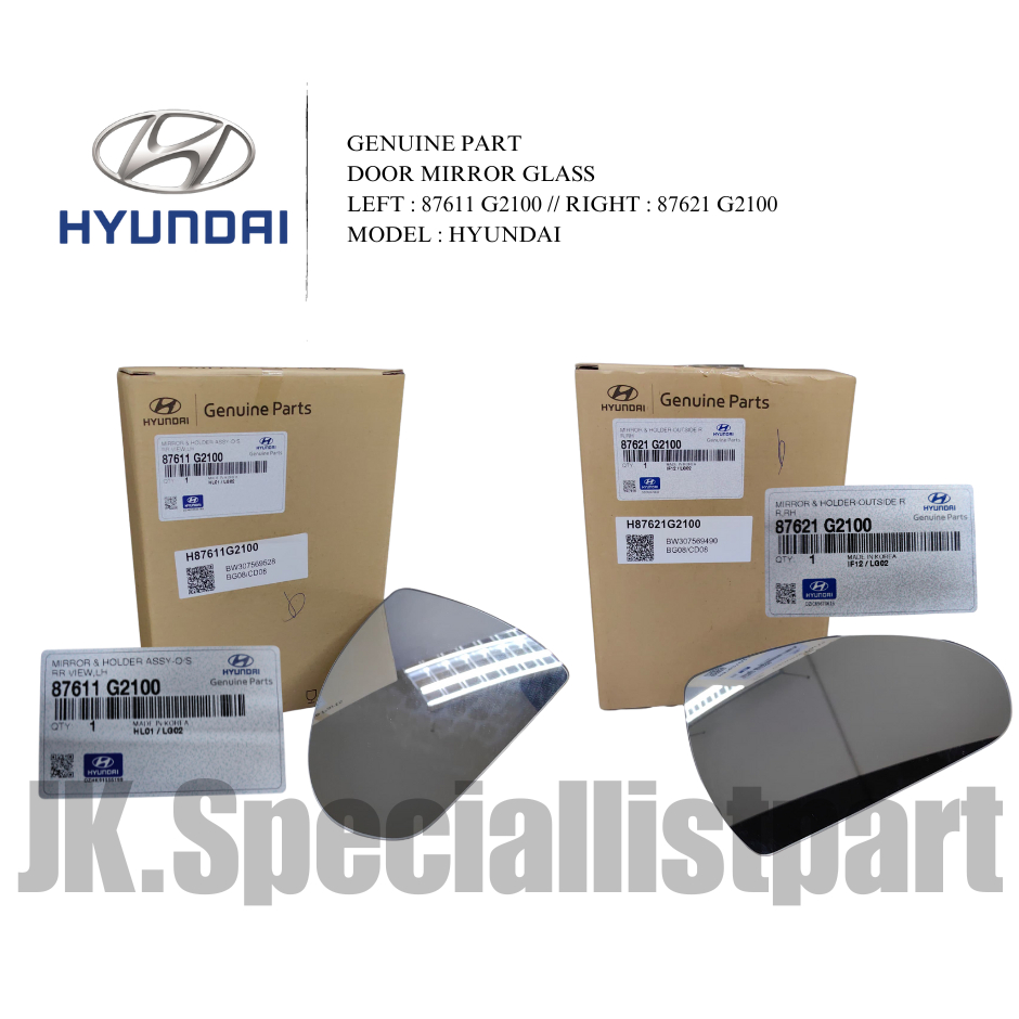 DOOR MIRROR GLASS / SIDE MIRROR GLASS LEFT & RIGHT _ GENUINE PART [ L ...