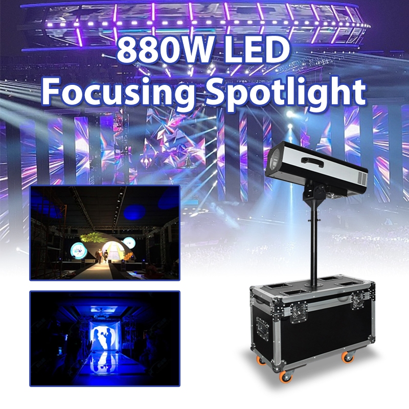 LED Follow Light 880w Wedding Performance Stage Lighting Double Focus ...